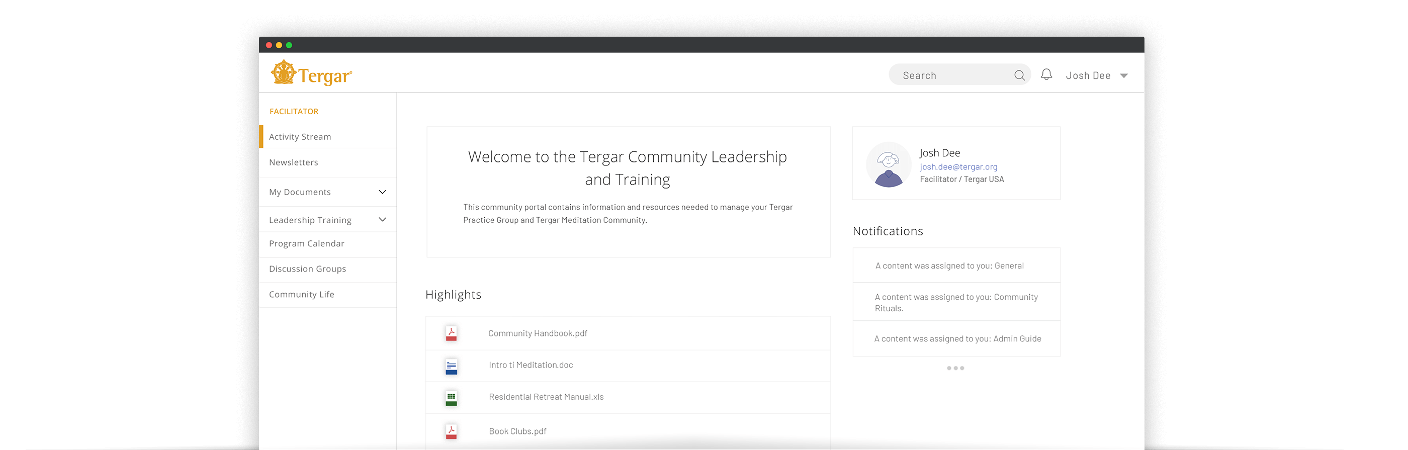Tergar Community Leadership