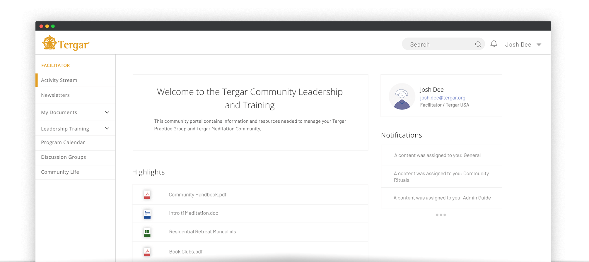 Tergar Community Leadership